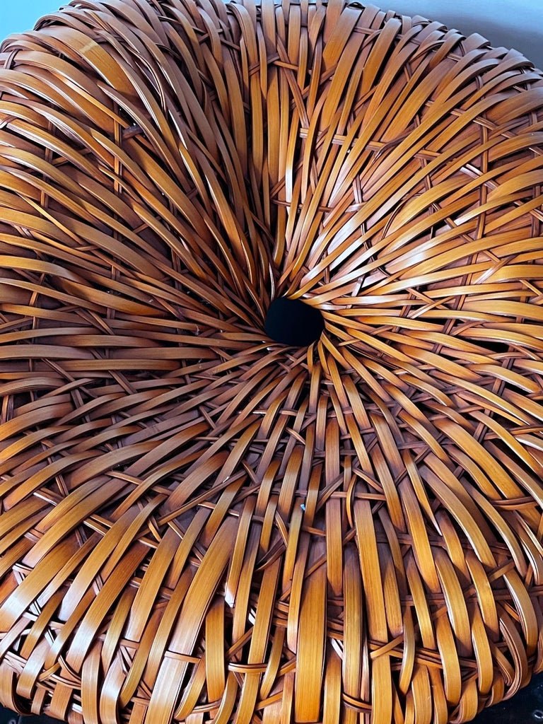 Large Contemporary Japanese Woven Bamboo Sculpture Mimura Chikuho For ...