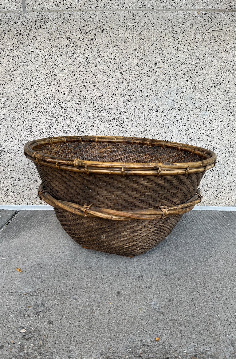 Large Contemporary Woven Basket, Philippines For Sale at 1stDibs