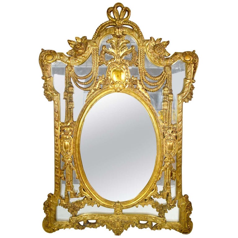 Large Continental Mirror For Sale at 1stDibs