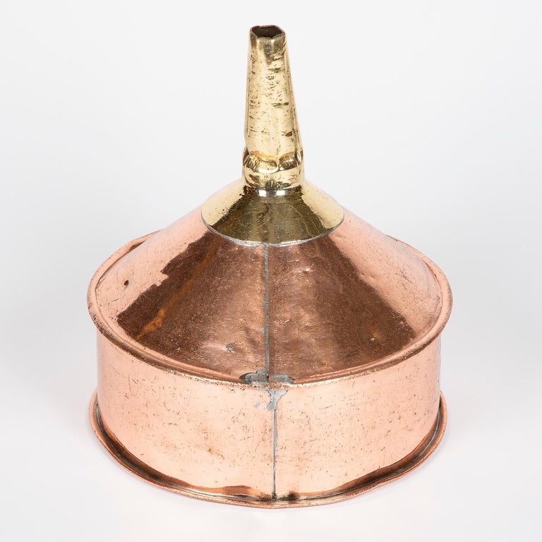 Large copper and brass funnel For Sale at 1stDibs | large copper funnel ...