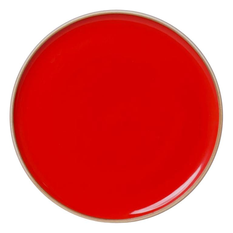 British Design, Four Large Freeform Plates in Glazed Porcelain, Late ...