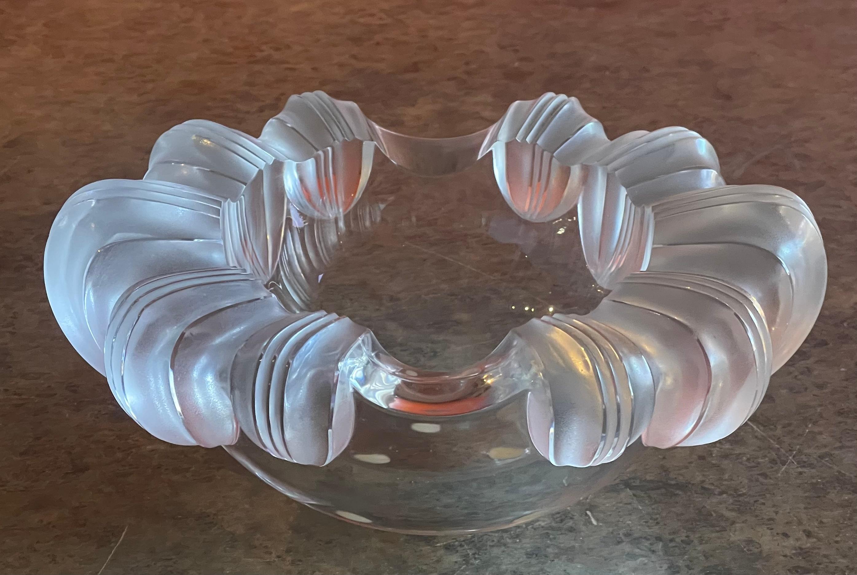 Large Crystal "Athena" Bowl by Lalique at 1stDibs