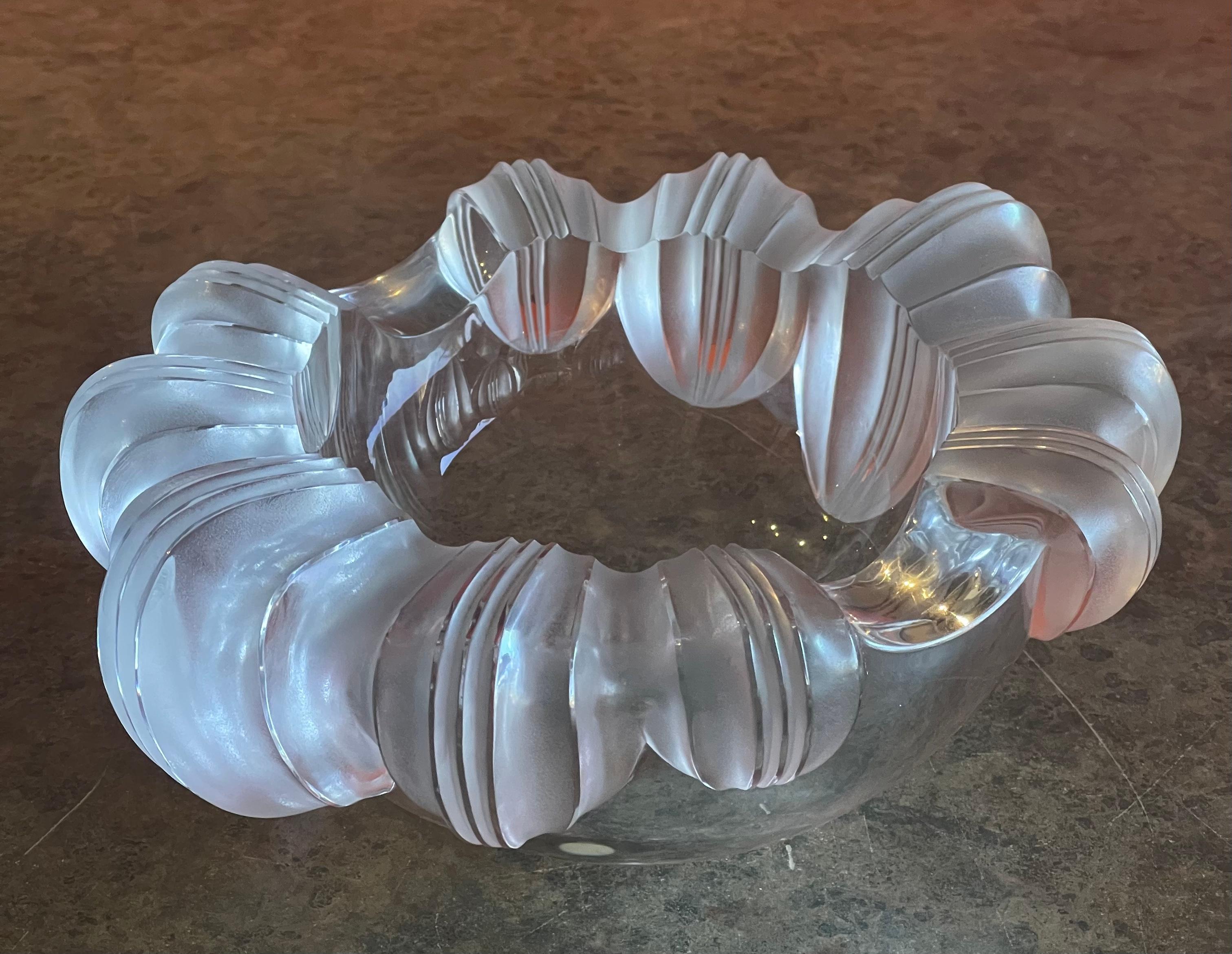 Large Crystal "Athena" Bowl by Lalique at 1stDibs