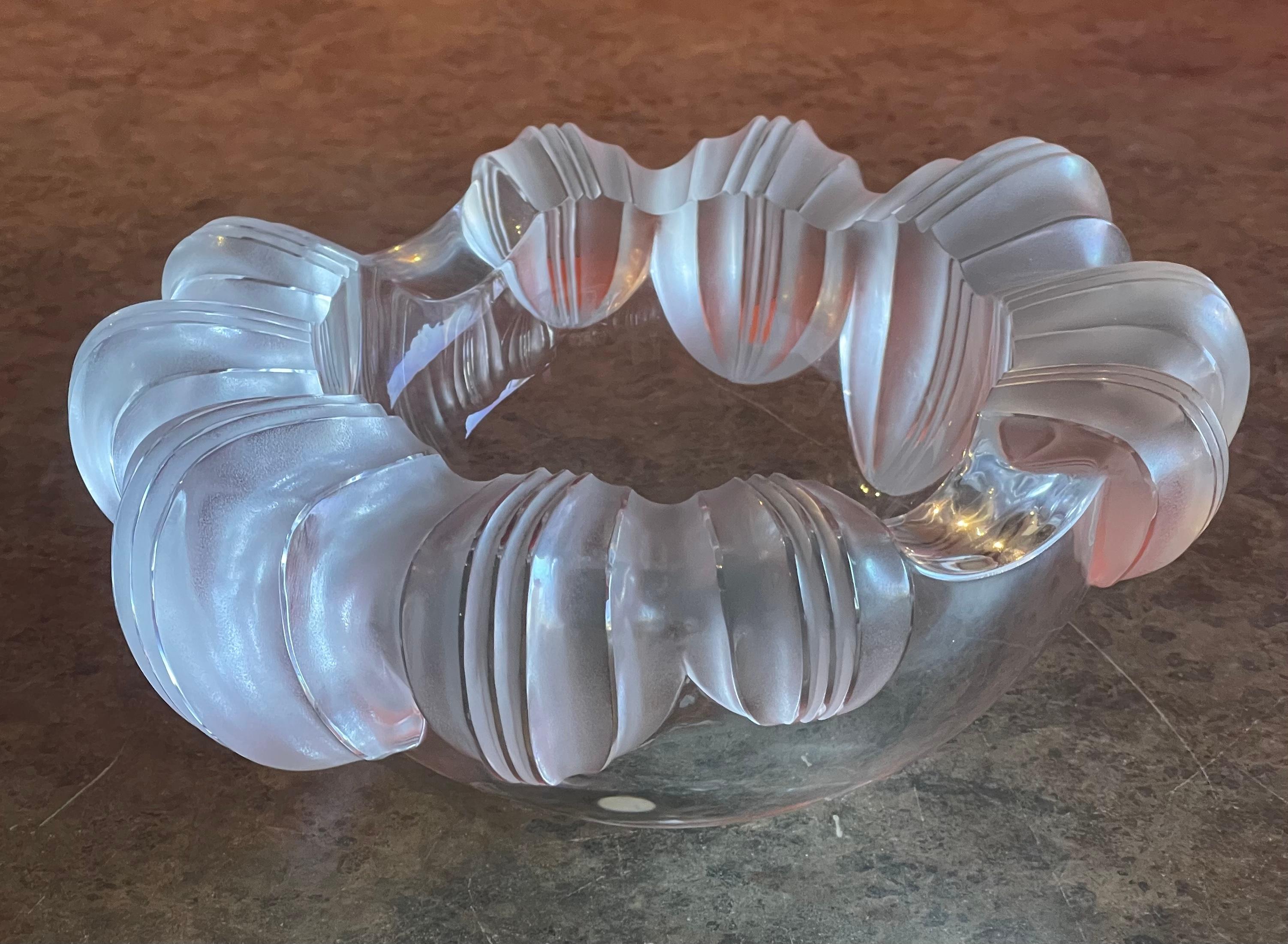 Large Crystal "Athena" Bowl by Lalique at 1stDibs