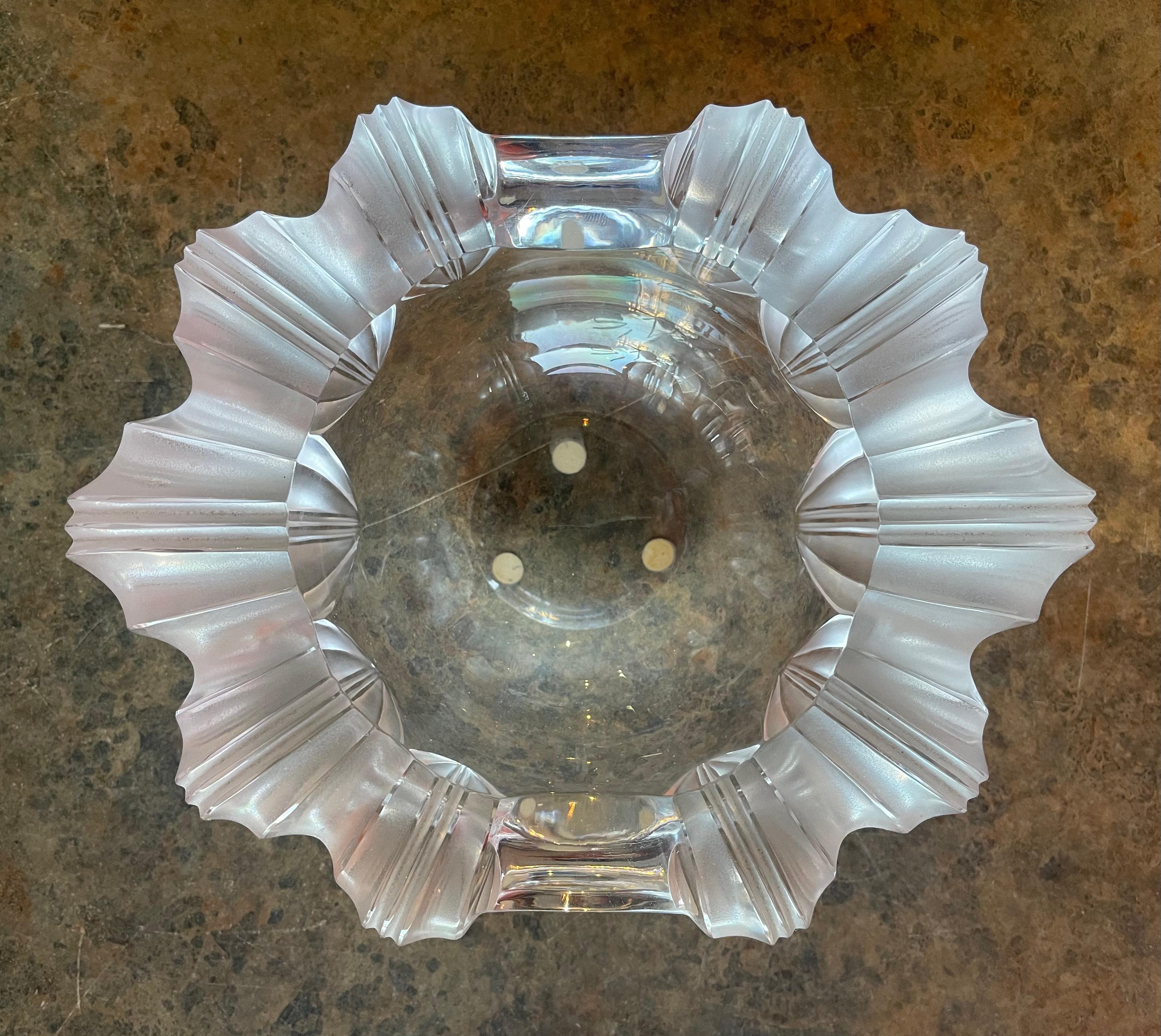 Large Crystal "Athena" Bowl by Lalique at 1stDibs