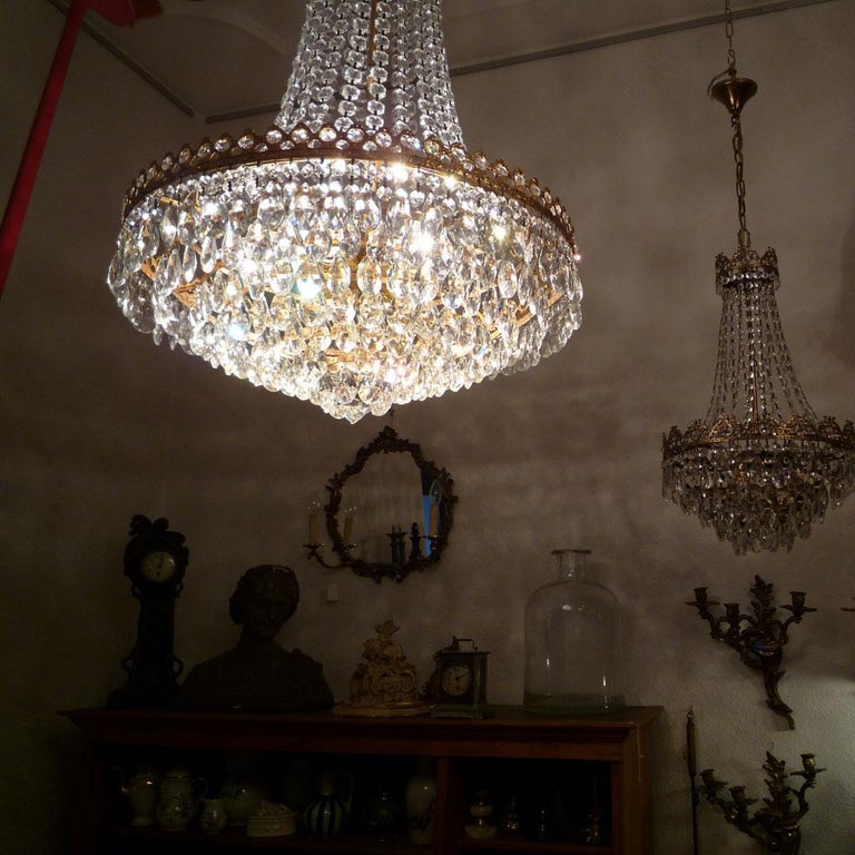 Large Crystal Chandelier at 1stDibs