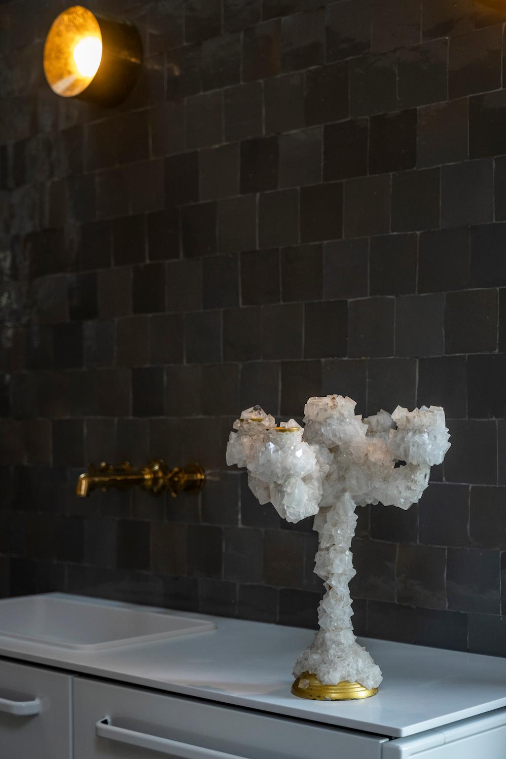 Large Crystals Overgrown Candelabra, Mark Sturkenboom For Sale at 1stDibs