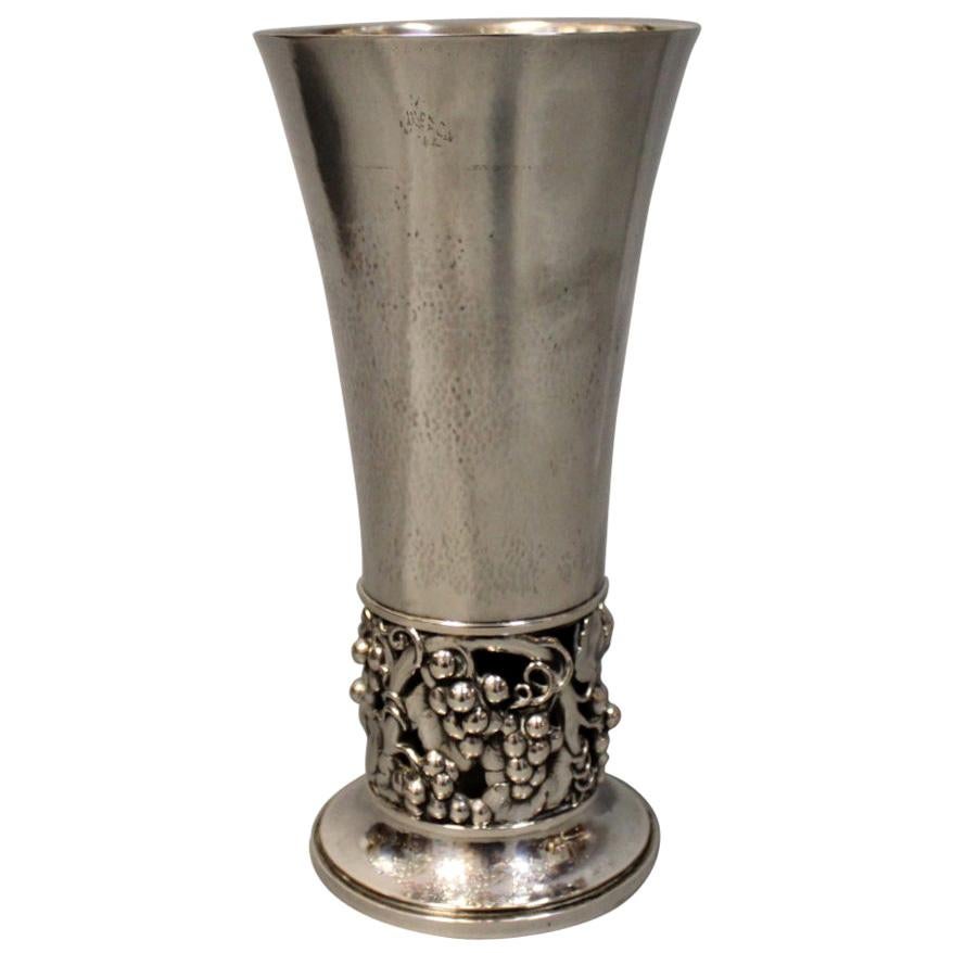 Large Cup in Hallmarked Silver by Evald Nielsen and Johannes Siggard ...