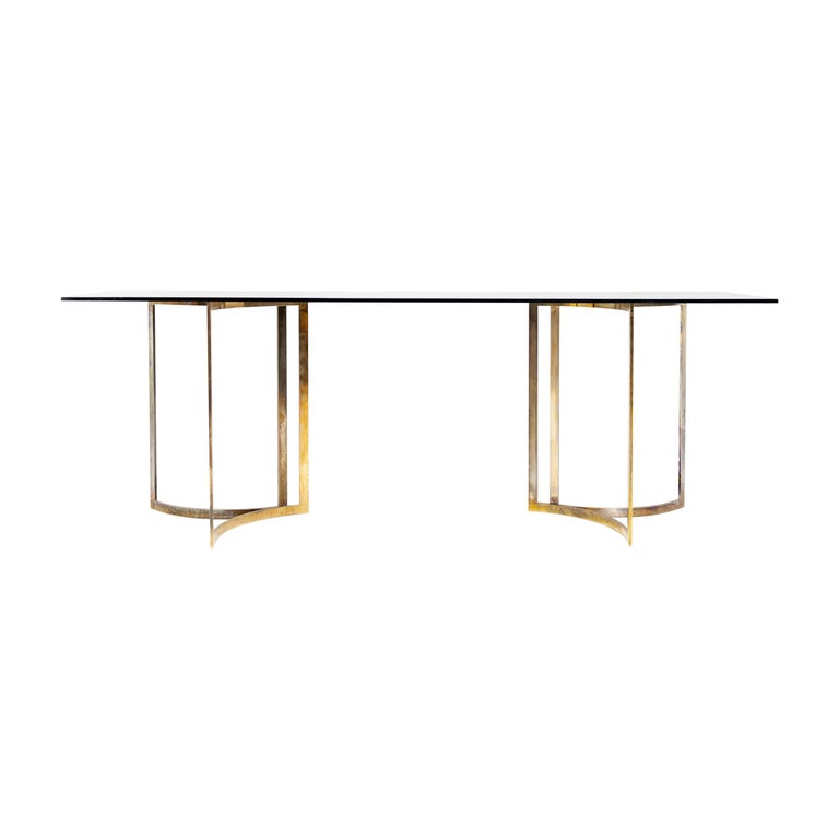 Large Curved Console Table, 1970s at 1stDibs