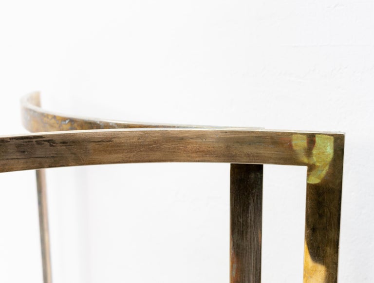 Large Curved Console Table, 1970s at 1stDibs
