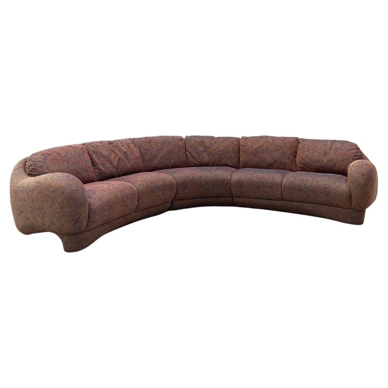 Large Curved Post-Modern Sectional by Preview For Sale at 1stDibs