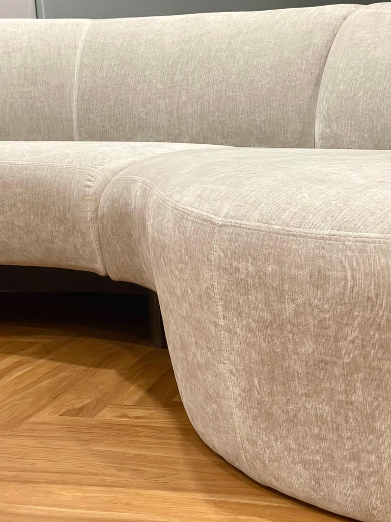 Large Curved Sectional, Robert Ebel for Preview, 1980s For Sale at 1stDibs