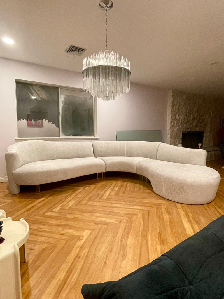 Large Curved Sectional, Robert Ebel for Preview, 1980s For Sale at 1stDibs