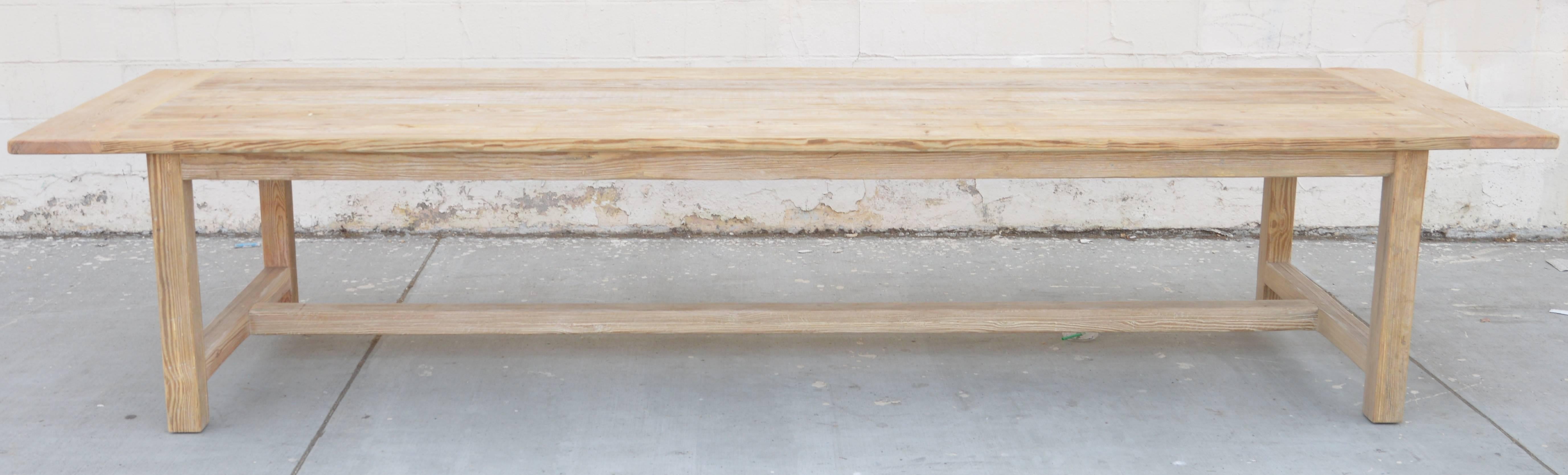 Large Custom Farm Table in Reclaimed Pine, Built to Order by Petersen ...