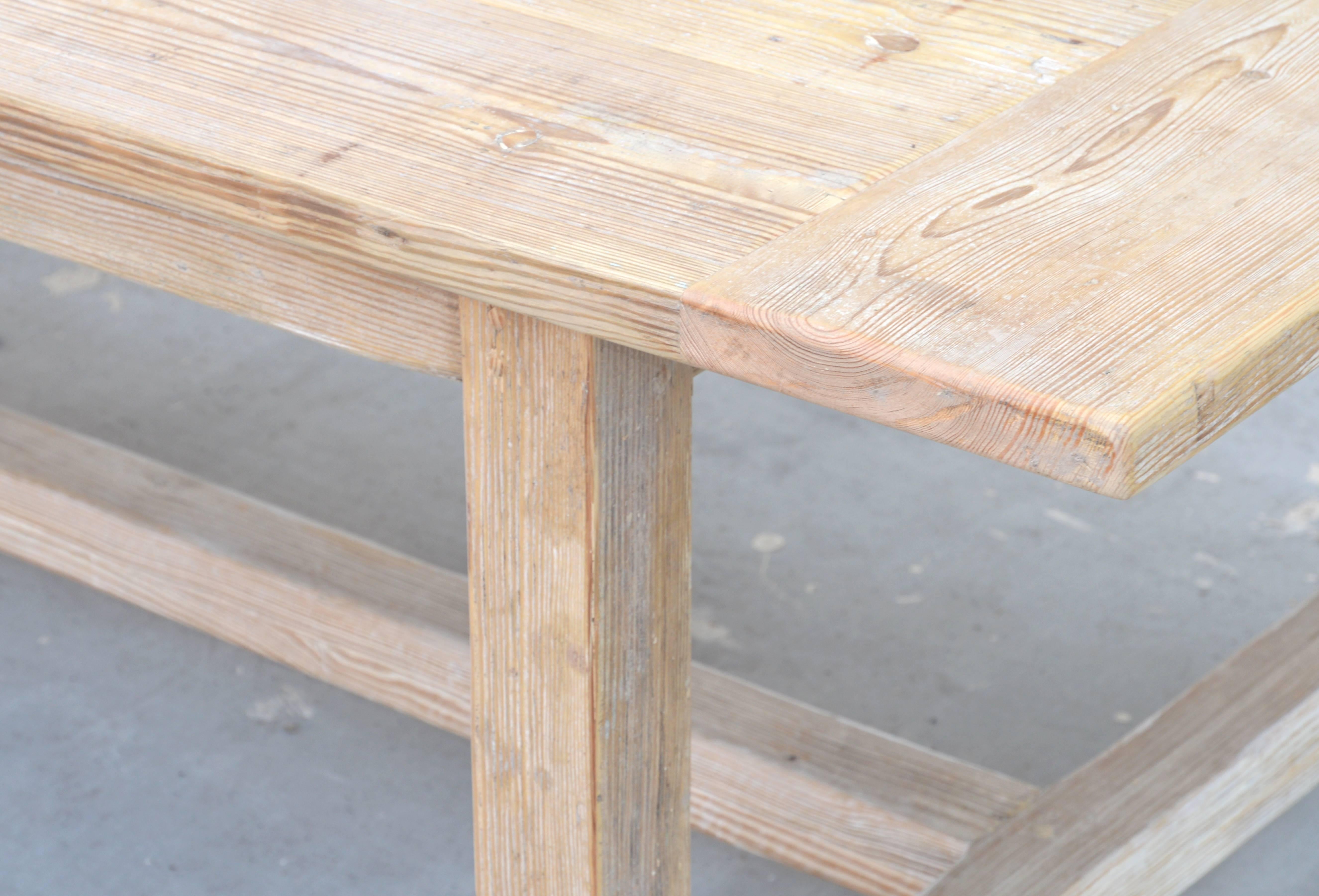 Large Custom Farm Table in Reclaimed Pine, Built to Order by Petersen ...