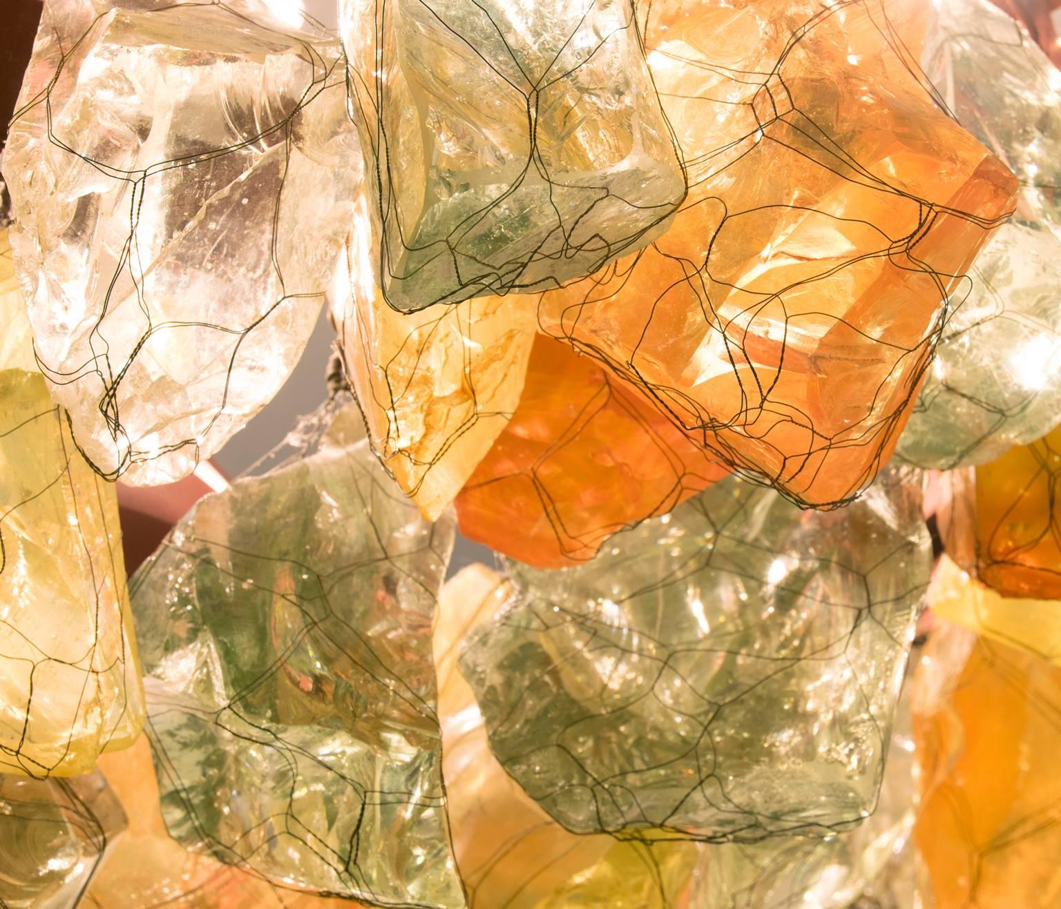 Large Custom Made Glass Chandeliers For Sale at 1stDibs | custom glass ...