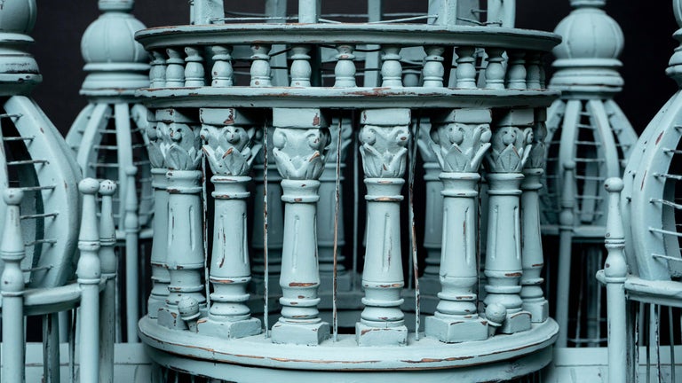 Large custom Painted Sacre Coeur Basilica Birdcage For Sale at 1stDibs ...