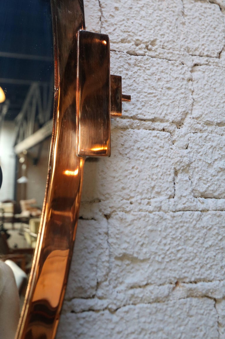 Large Custom Round Copper Mirror by Adesso Imports For Sale at 1stDibs ...