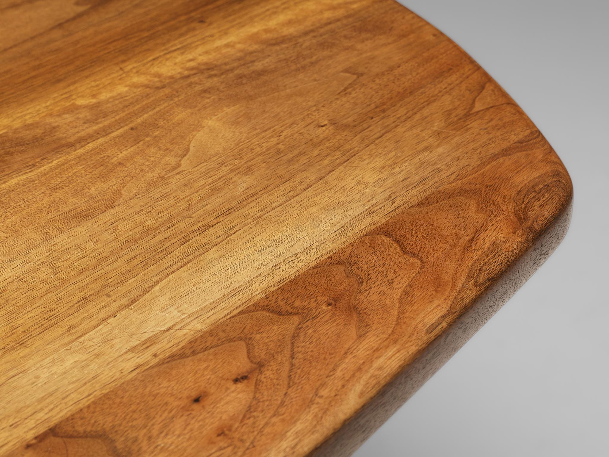 Large Custom Sam Maloof Table with Extension Leaves in Walnut For Sale ...