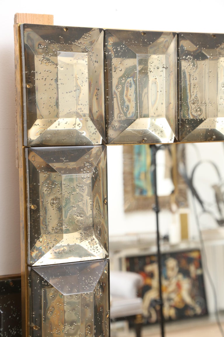 Large Murano Smoked Glass Diamond Pattern In Stock For Sale At 1stdibs