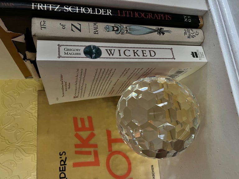 Large Cut Crystal Multi-Faceted Paperweight For Sale at 1stDibs