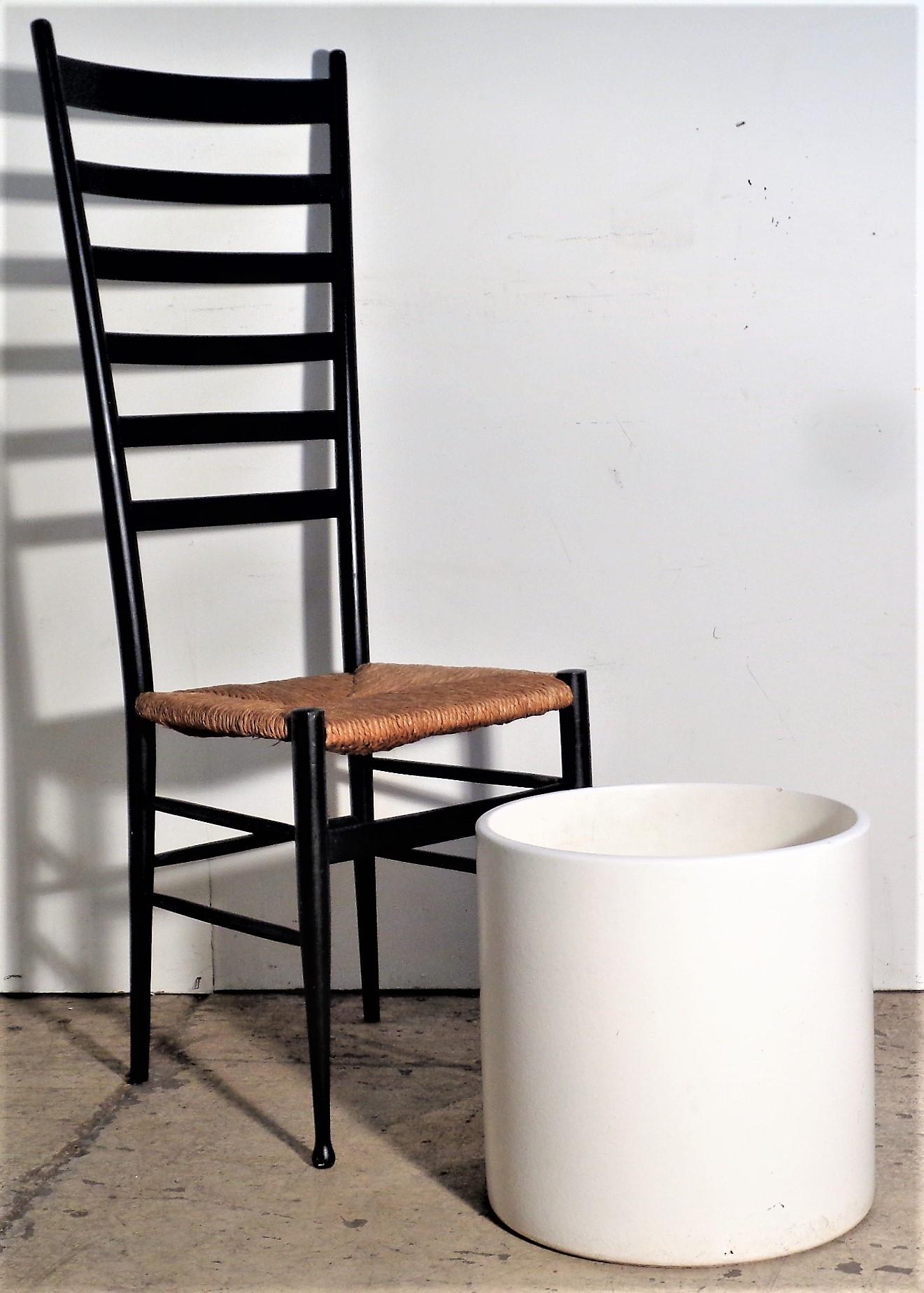 Large White Satin Glazed Gainey Architectural Pottery Planter For Sale ...