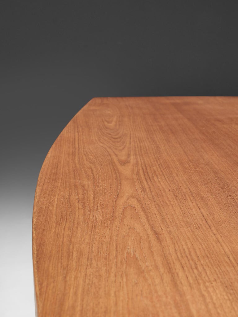 Large Danish Conference Table in Teak For Sale at 1stDibs