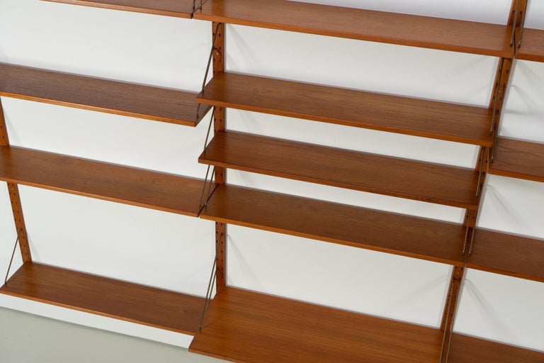 Large Danish Modern Shelf in Teak by Sven Ellekaer for Albert Hansen, 1960s For Sale at 1stDibs