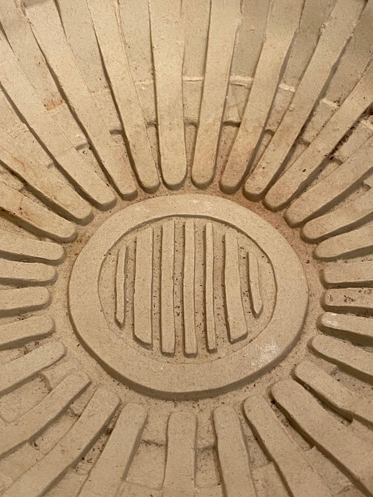 Large David Gil Bennington Lattice Work Pottery Bowl For Sale at 1stDibs