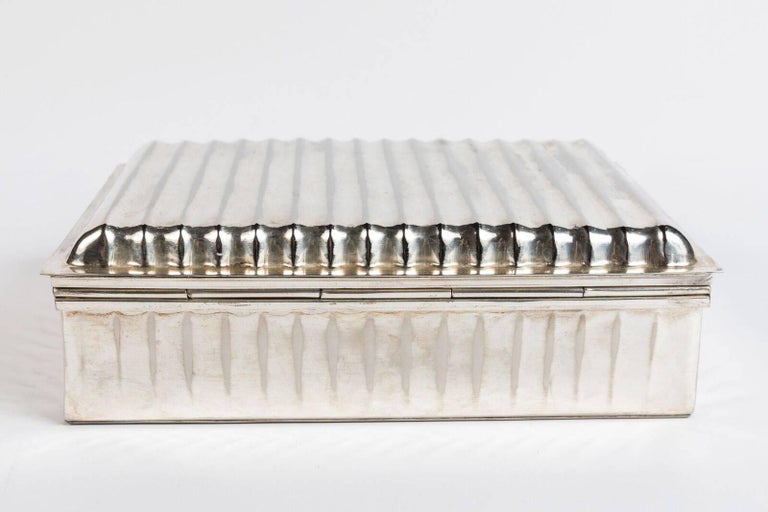 Large, Deco Period, Silver Box For Sale at 1stDibs