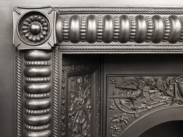 Large Decorative Cast Fireplace Insert For Sale at 1stDibs