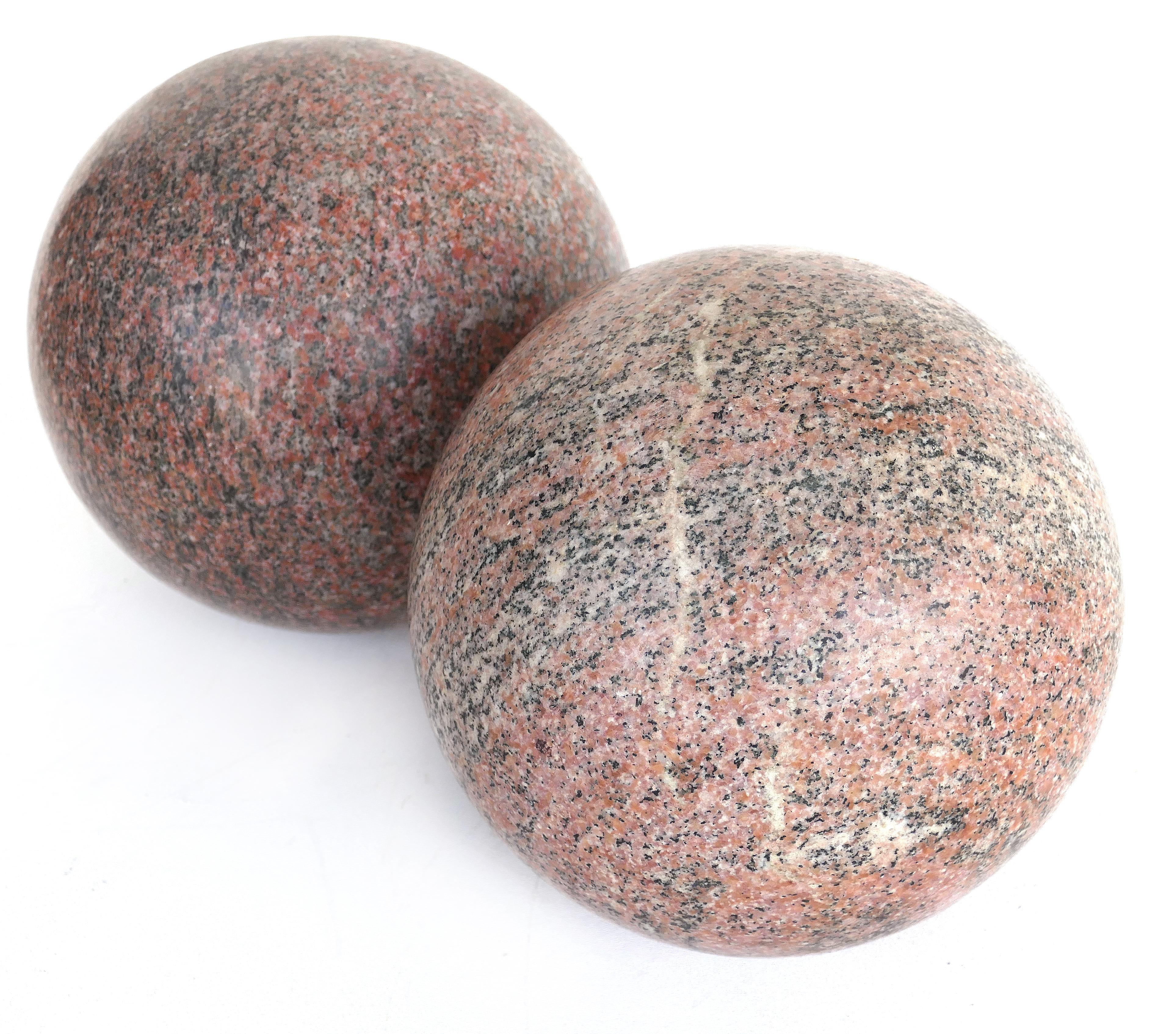 Large Decorative Granite Spheres, a Pair at 1stDibs | granite balls ...