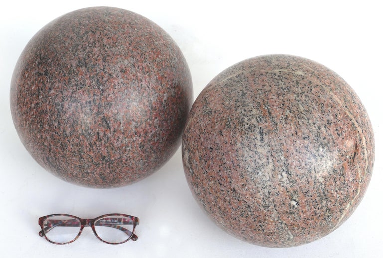 Large Decorative Granite Spheres, a Pair at 1stDibs | granite balls ...