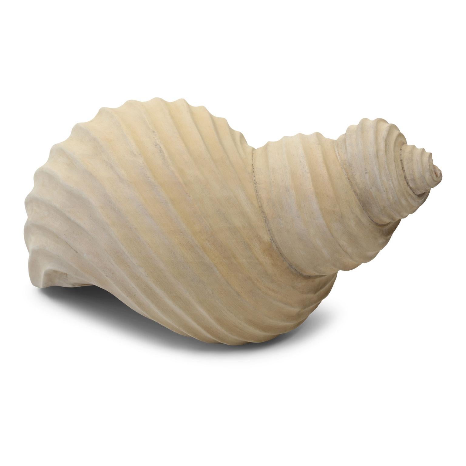 Large Decorative Hand Carved Shell at 1stDibs