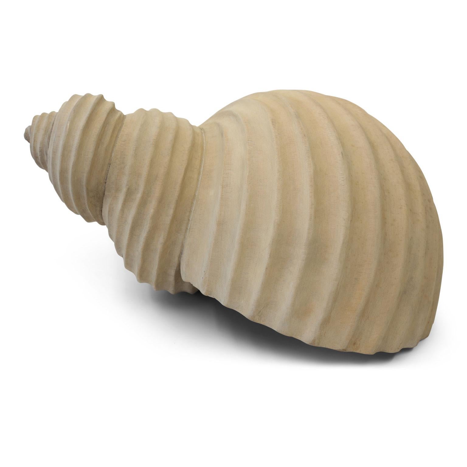 Large Decorative Hand Carved Shell at 1stDibs