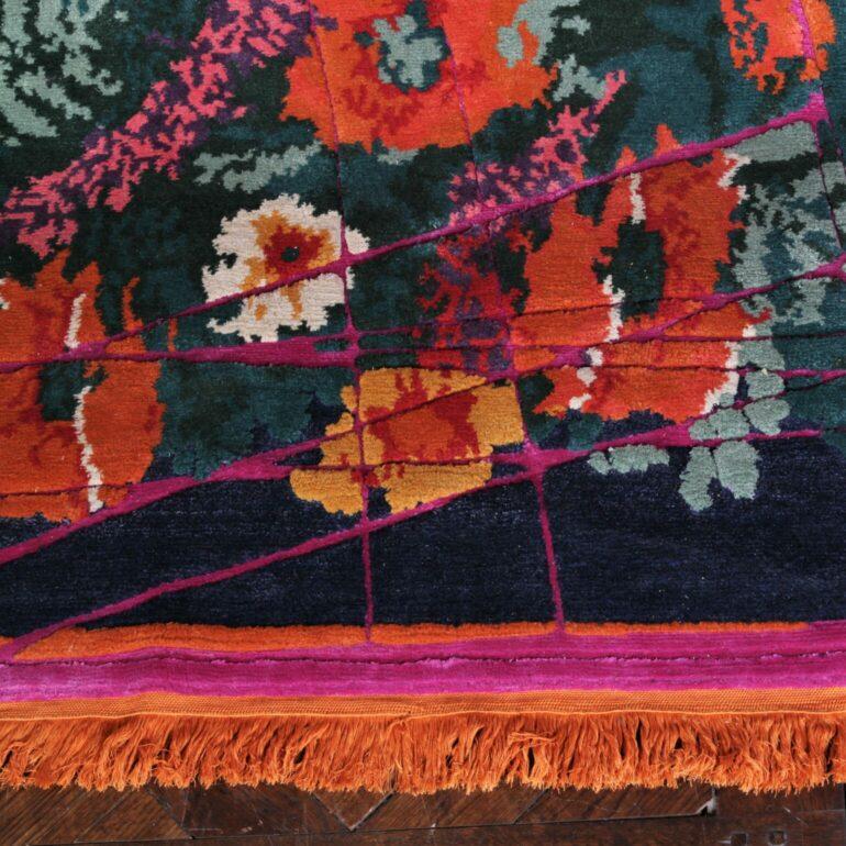 Large, Designer, Silk/Wool Rug by Jan Kath For Sale at 1stDibs