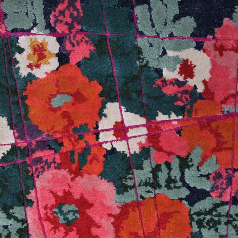 Large, Designer, Silk/Wool Rug by Jan Kath For Sale at 1stDibs