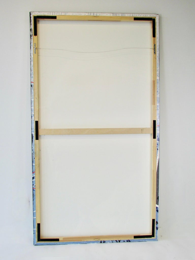 Large Detroit Artist Billy Couch Acrylic on Canvas Painting of Enzo ...