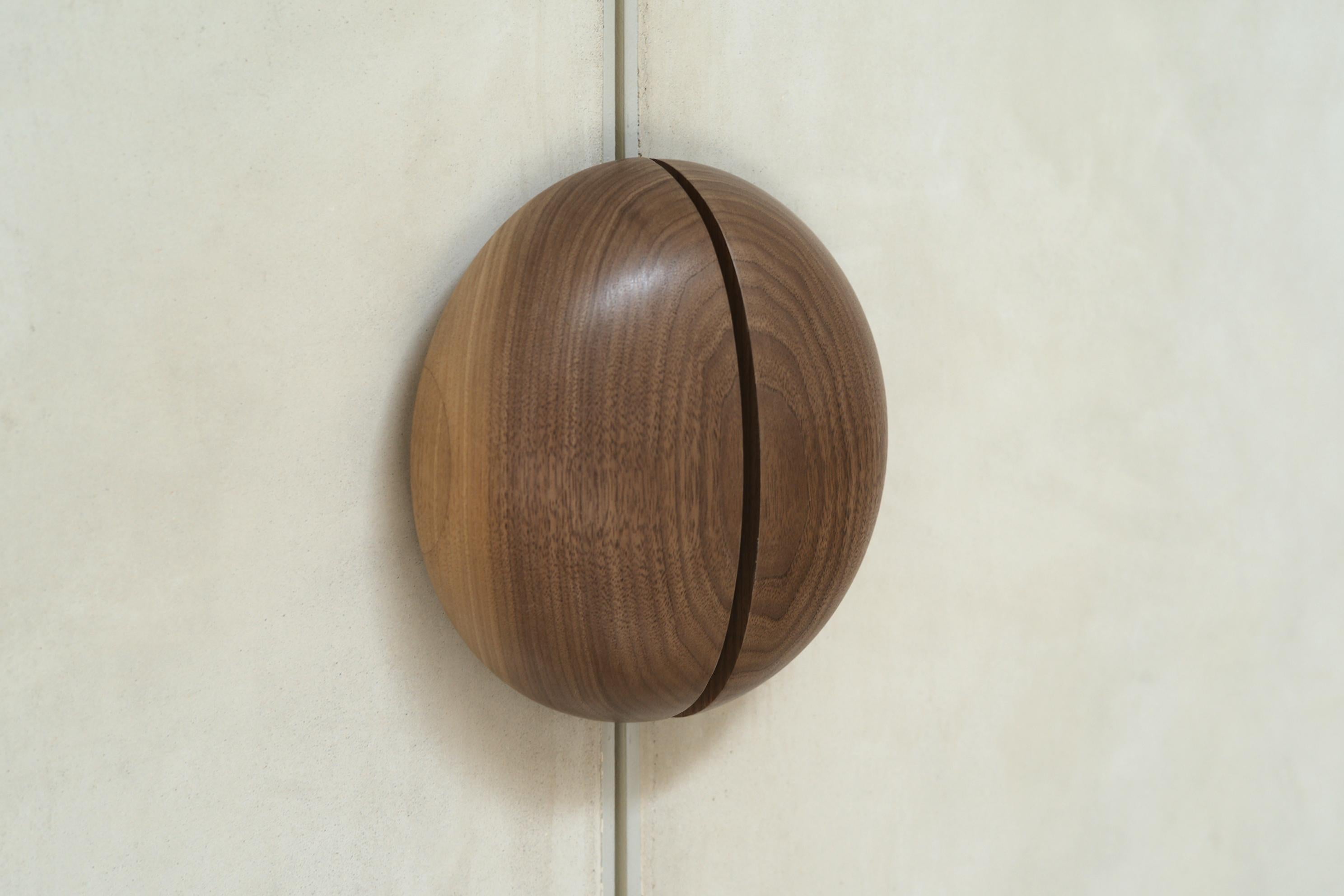 Large DOME Door Handles in Solid Walnut by Estudio Persona at 1stDibs