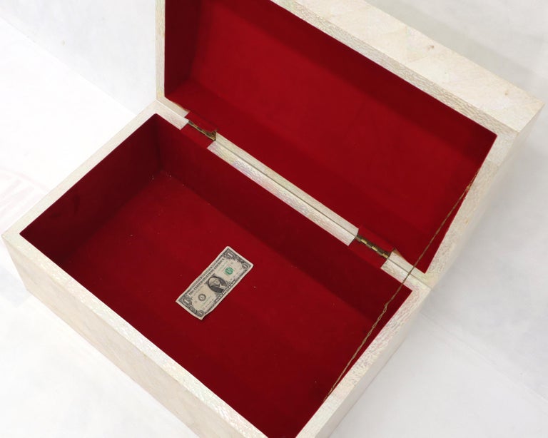 Large Dome Shape Mother of Pearl Decorated Jewelry Box or Small Truck ...