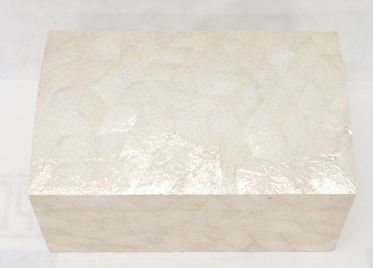 Large Dome Shape Mother of Pearl Decorated Jewelry Box or Small Truck ...