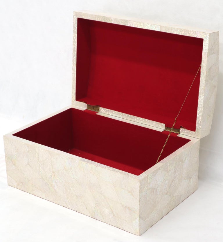 Large Dome Shape Mother of Pearl Decorated Jewelry Box or Small Truck ...