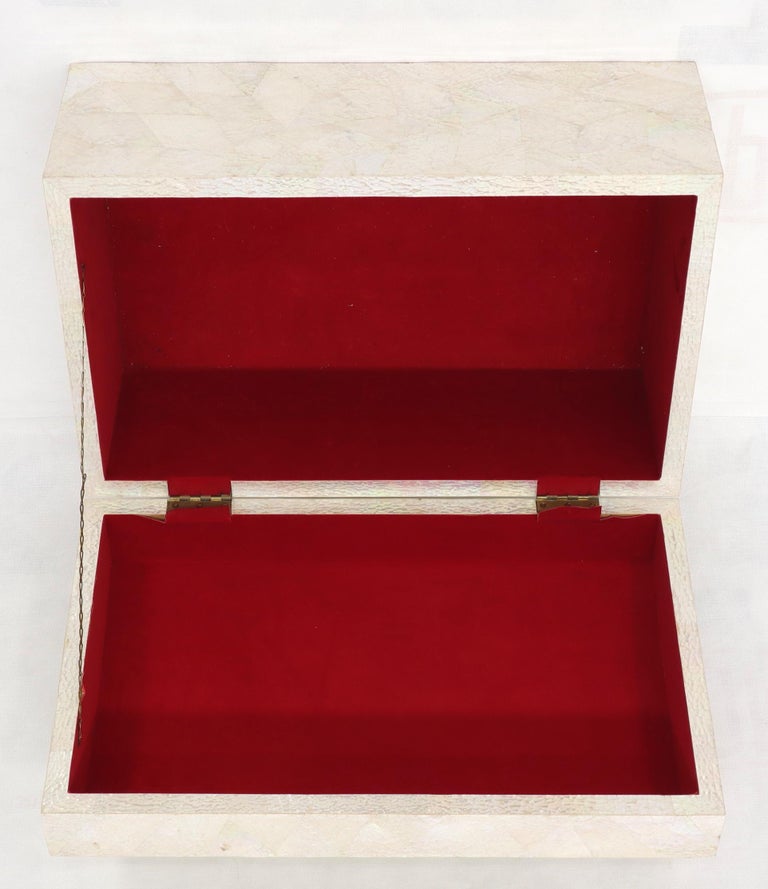 Large Dome Shape Mother of Pearl Decorated Jewelry Box or Small Truck ...