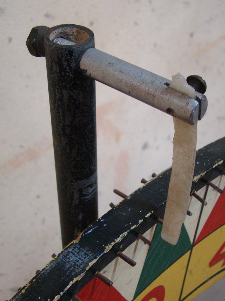 Large Double Sided, Hand Painted Antique Carnival Gaming Wheel, 1930s ...