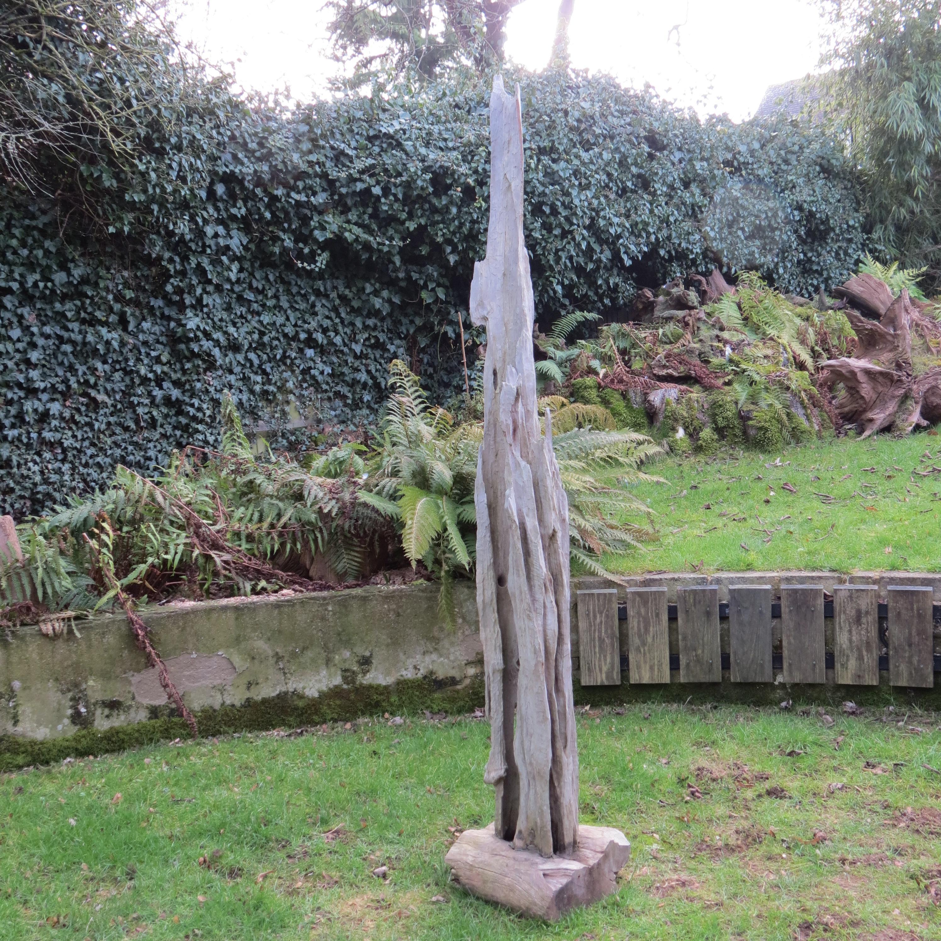 Large Drift Timber Wooden Brutalist Sculpture For Sale at 1stDibs