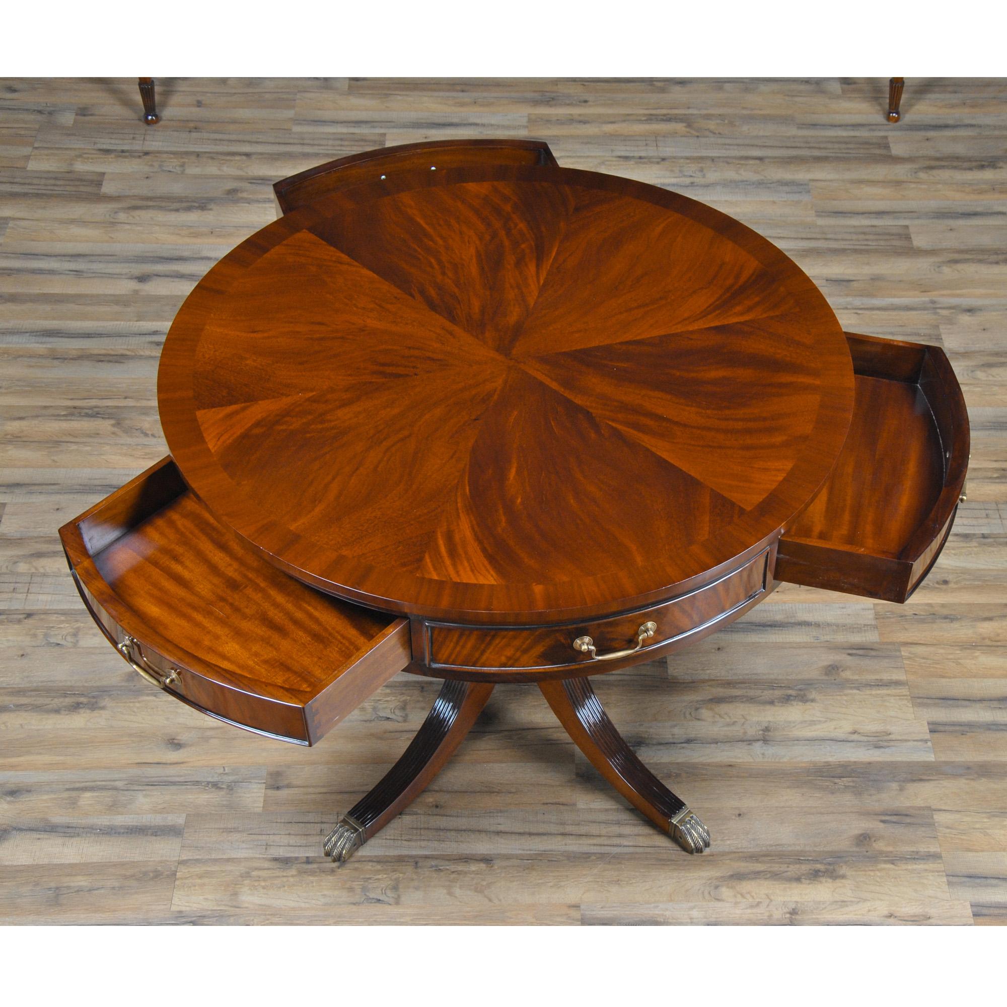 Large Drum Table For Sale at 1stDibs