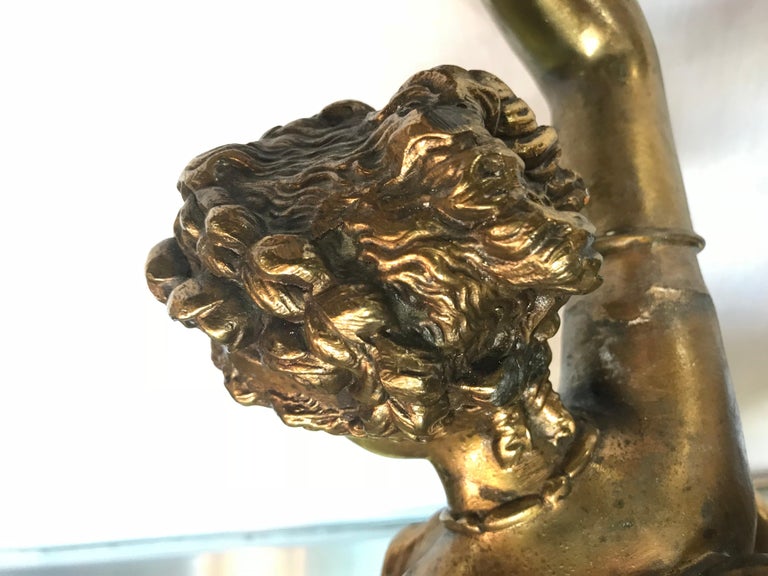 Large Duplex White Metal Figure Woman and a Child Holding a Custom ...