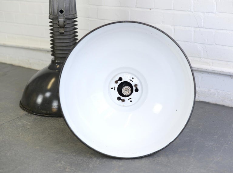 Large Dutch Industrial Lights by Phillips, circa 1950s at 1stDibs