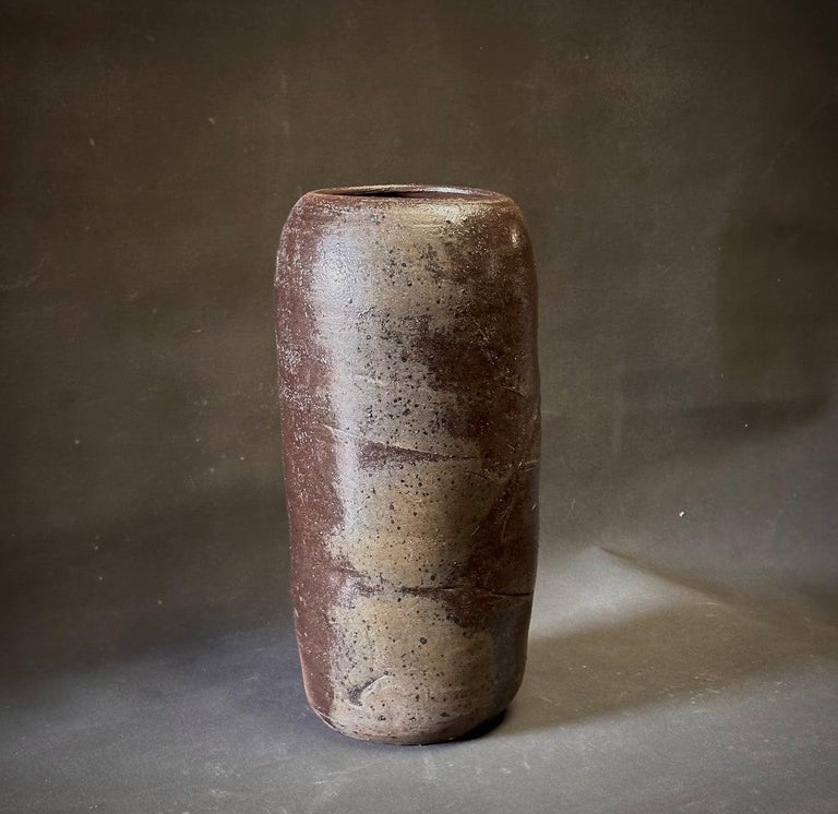 Large Dutch 1940s Signed Ceramic Vase For Sale at 1stDibs