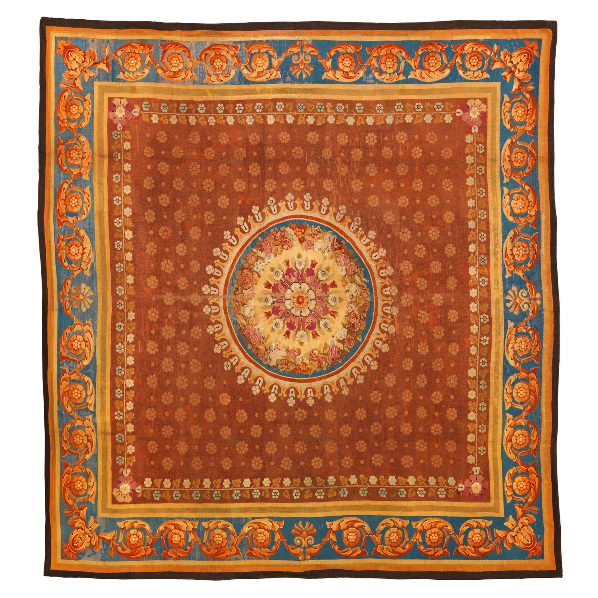 Large Early 18th Century Aubusson Carpet Made in France Neoclassical ...